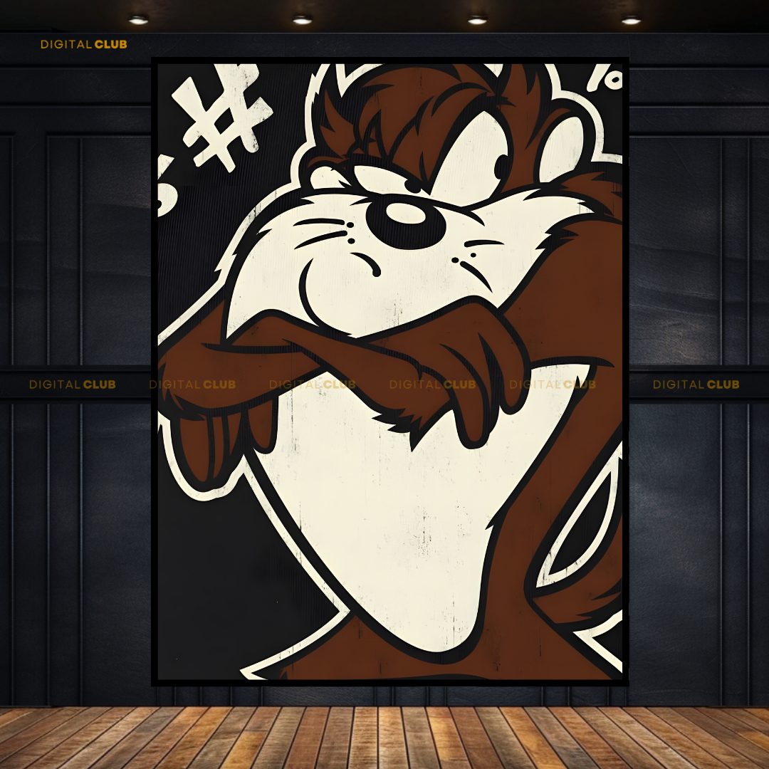 Taz Mania Looney Tunes Premium Wall Art – Digital Club